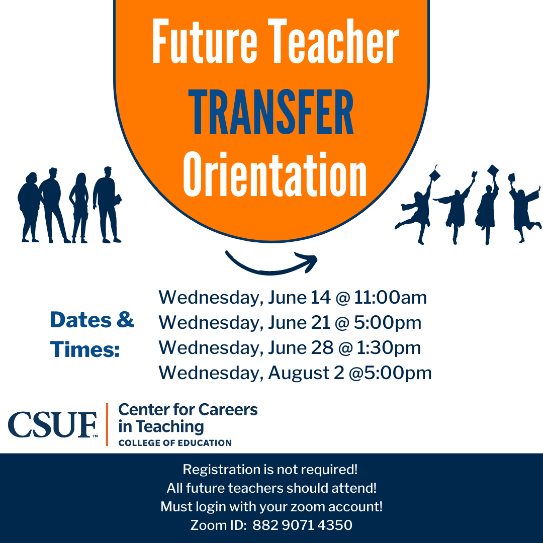 Newly Admitted Students - SchoolsFirst Federal Credit Union Center for Careers in Teaching | CSUF