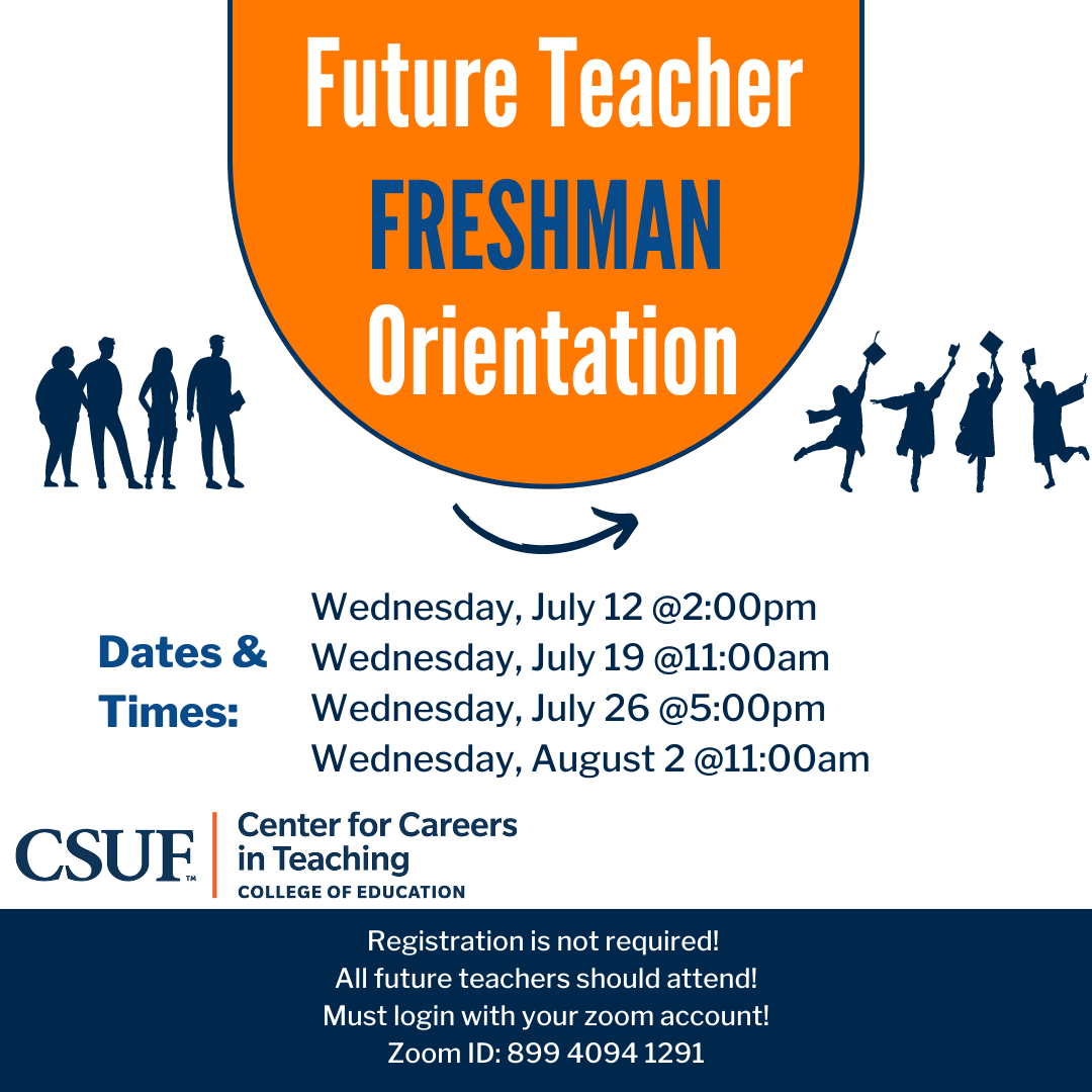 Newly Admitted Students - SchoolsFirst Federal Credit Union Center for Careers in Teaching | CSUF